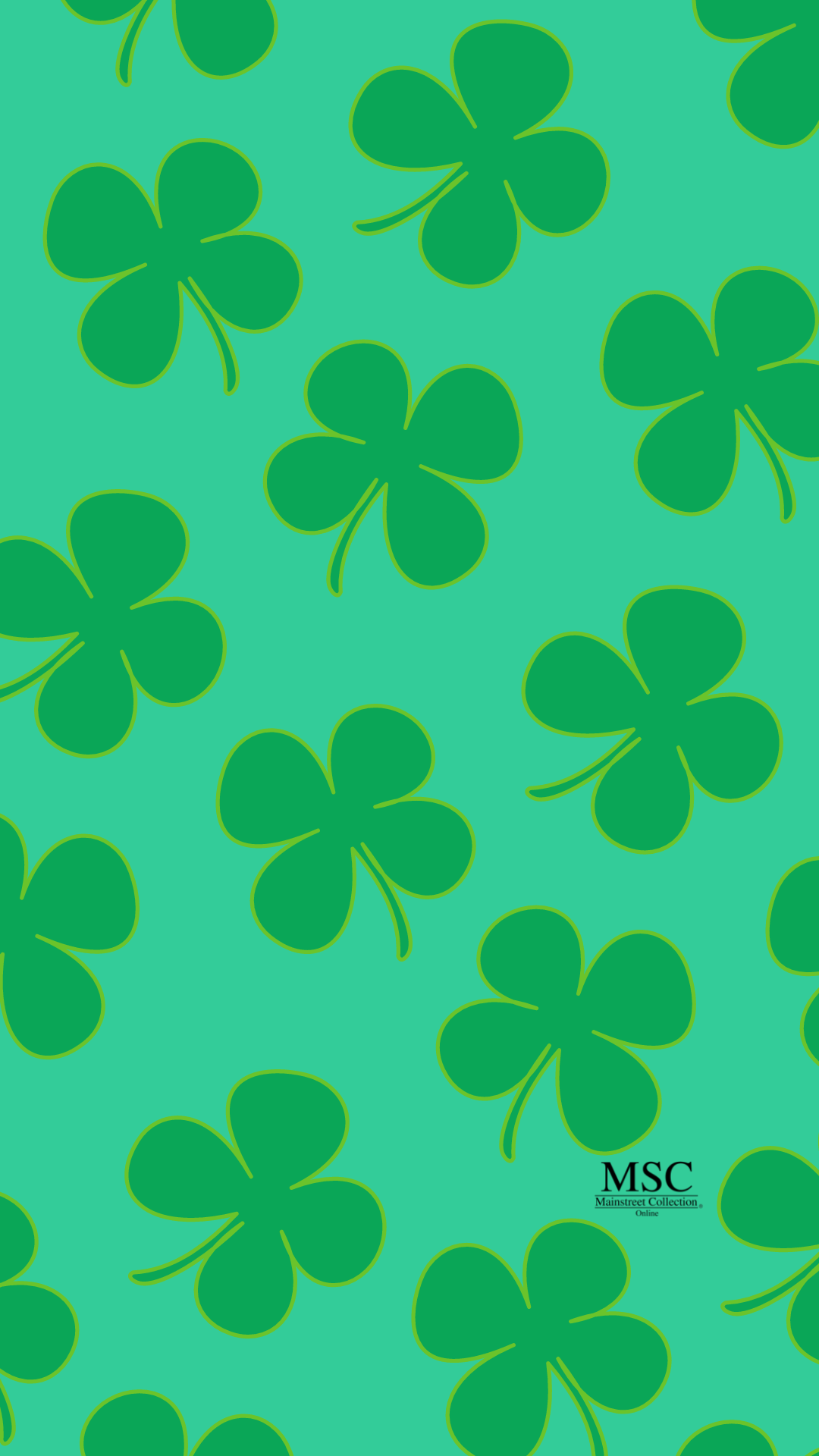 Shamrock- Phone Wallpaper Freebie – Mainstreet Collection Online
